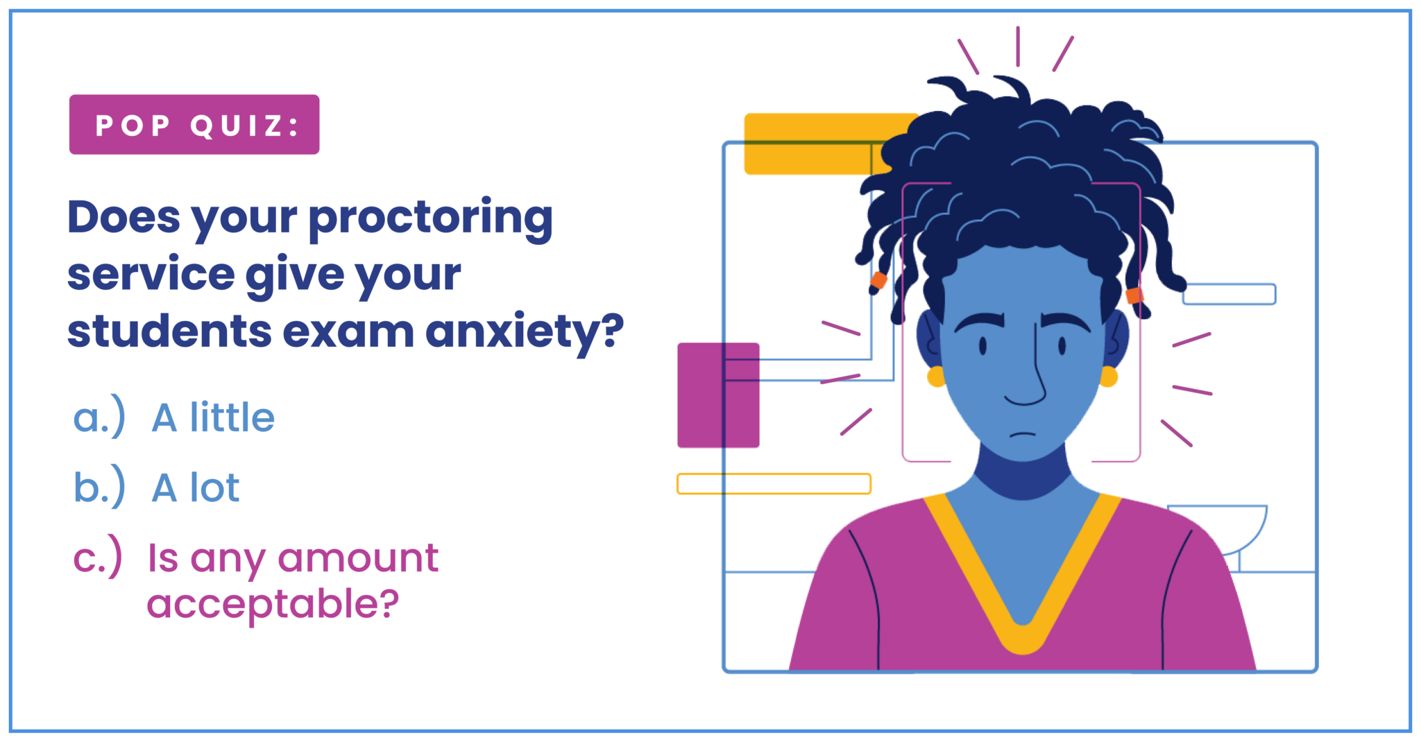 Can Online Proctoring Improve the Student Test Experience?